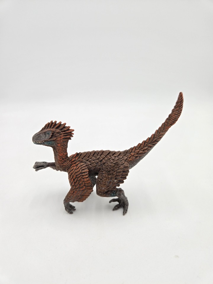 Schleich Dinosaur Feathered Velociraptor Utahraptor 2016 Toy Action ...