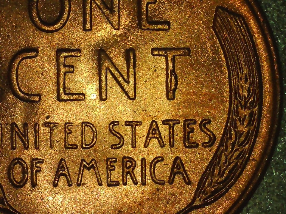 1953-D BU Spike Head (diecrack) & Diechip Lincoln Wheat Penny | eBay