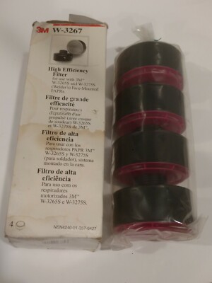 3M W-3267 Powered Air Purifying Respirator FILTER USE W-3265-W-3275 BOX ...