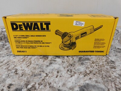 DeWALT DWE4011 4-1/2" 7 Amp Small Angle Grinder Bench Tool One-Touch ...