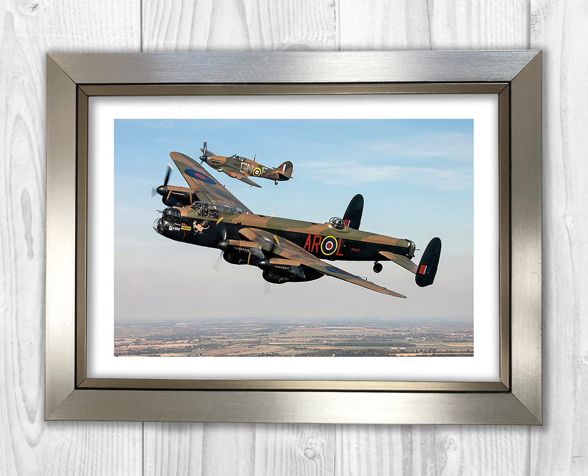 Hurricane & AVRO Lancaster Bomber A4 photograph picture poster choice ...