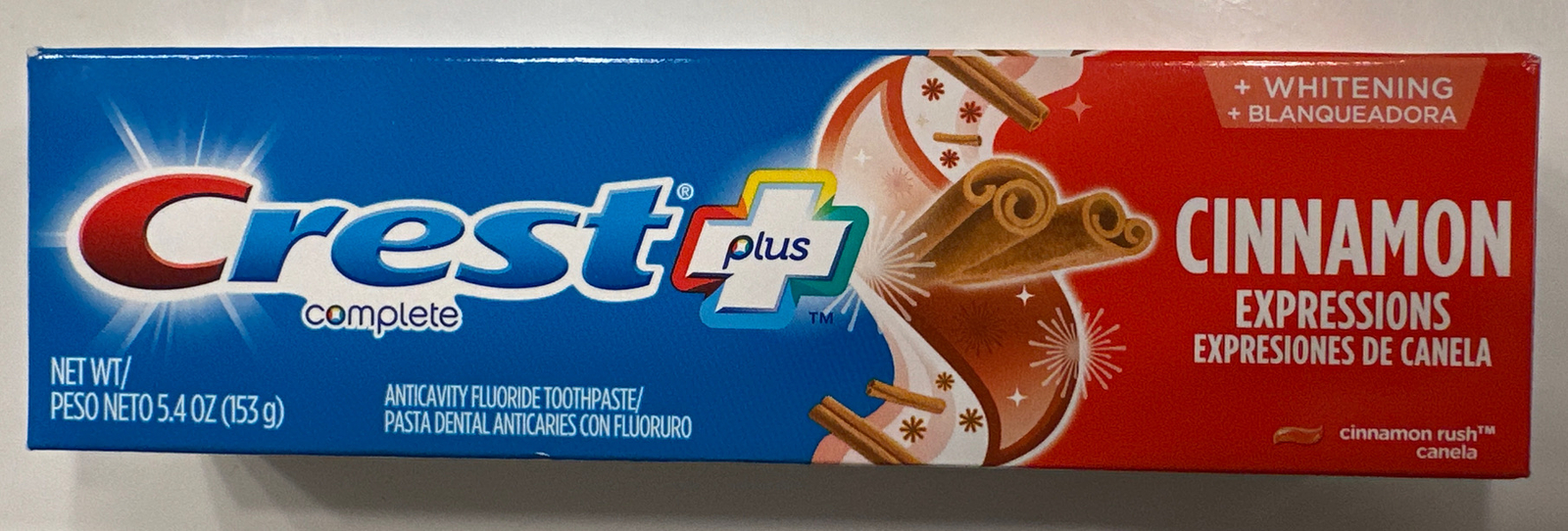 Crest Complete Plus Cinnamon Expressions Toothpaste, 5.4 oz 37000670384 ...