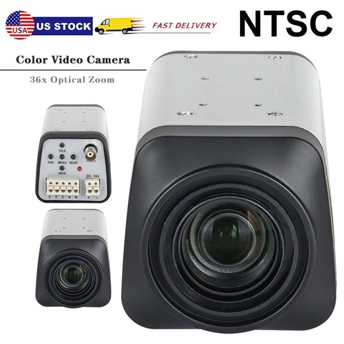 CCTV 1/4" Sony 36X Optical Zoom 1200TVL DSP Color Video Box Camera Auto ...