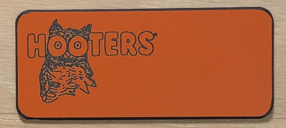 HOOTERS WingHouse Uniform Tank Top Shorts Pantyhose Socks Name Tag ...