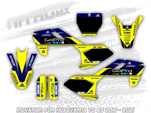 Graphics Kit fits Husqvarna TC 65 TC65 2016 2017 2018 2019 2020 2021 ...