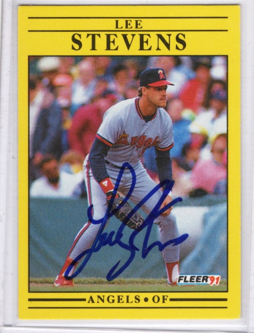 1991 Fleer #327 Lee Stevens Autograph | eBay