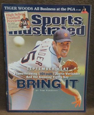 #953 SPORTS ILLUSTRATED AUGUST 28 2006 JUSTIN VERLANDER | eBay