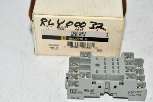 NEW Square D 8501NR45 Plug in relay, Type N, relay socket, 14 blade ...