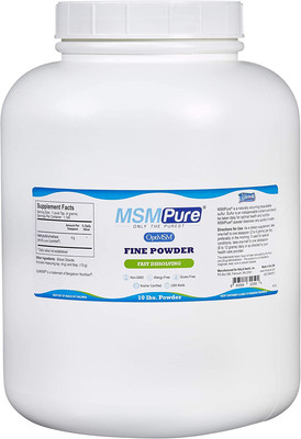 Kala Health Msmpure Fine Powder, 10 Lb, Fast Dissolving Organic Sulfur ...