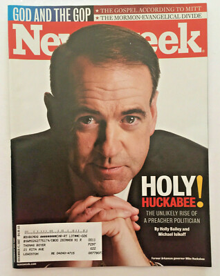 Newsweek Magazine December 17, 2007 Holy Huckabee Mike Huckabee | eBay