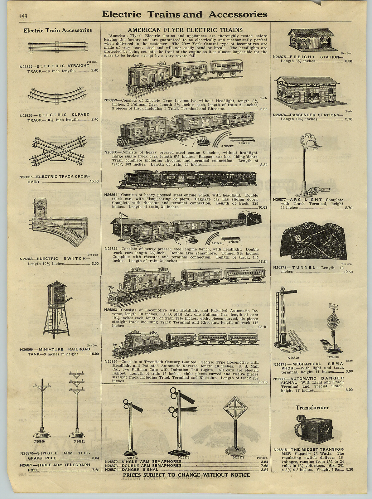 1922 PAPER AD Overland Hafner Toy Mechanical Trains American Flyer 20th ...