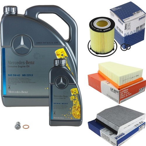Mahle Controllo Set 6 L Mercedes Olio 5W-40 229.5 per Classe B Classe A ...