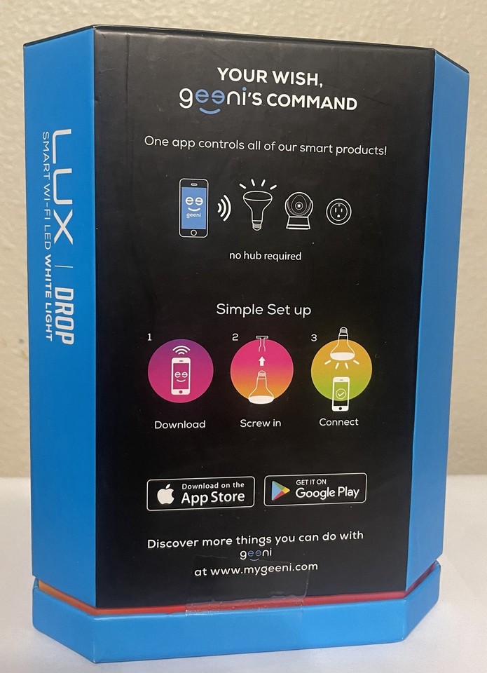 Geni - Lux 700 Lumens Brightness Drop White Light - Brand New | eBay