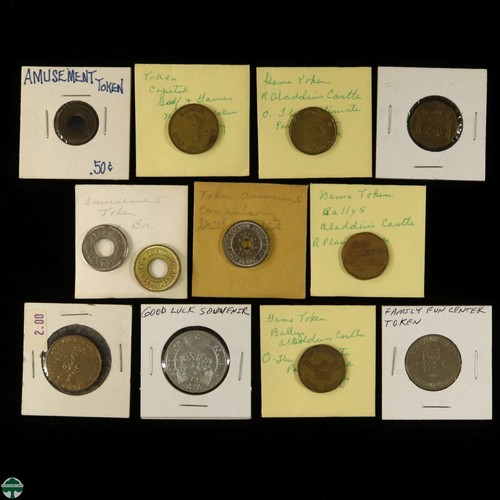 Lot of 12 Arcade Tokens - Amusement/ Arcade and Casino | eBay