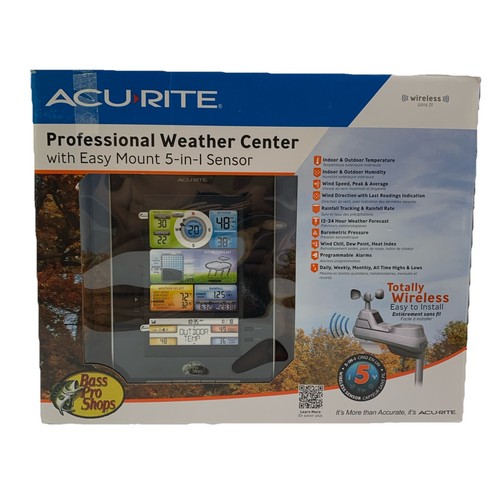AcuRite (5-in-1) Indoor/Outdoor Wireless Weather Station Color Display ...