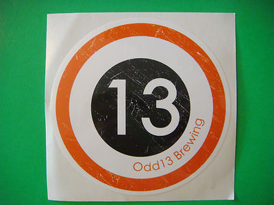 BEER STICKER ~ ~ ODD 13 Brewing Company ~ Lafayette, COLORADO Brewery ...