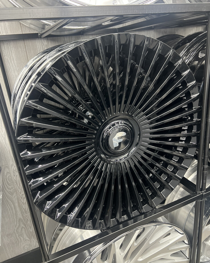 26 Inch Gloss Black Forgiato Trimestre-M 6x139.7 Escalade Tahoe Wheels ...