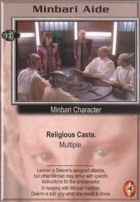 Babylon 5: Minbari Aide [Ungraded] from set B5 Premiere B5 Precedence ...