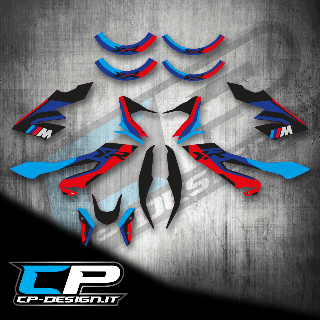 Kit Grafiche per BMW S1000XR 2015-2019 Graphics stickers replica SBK ...