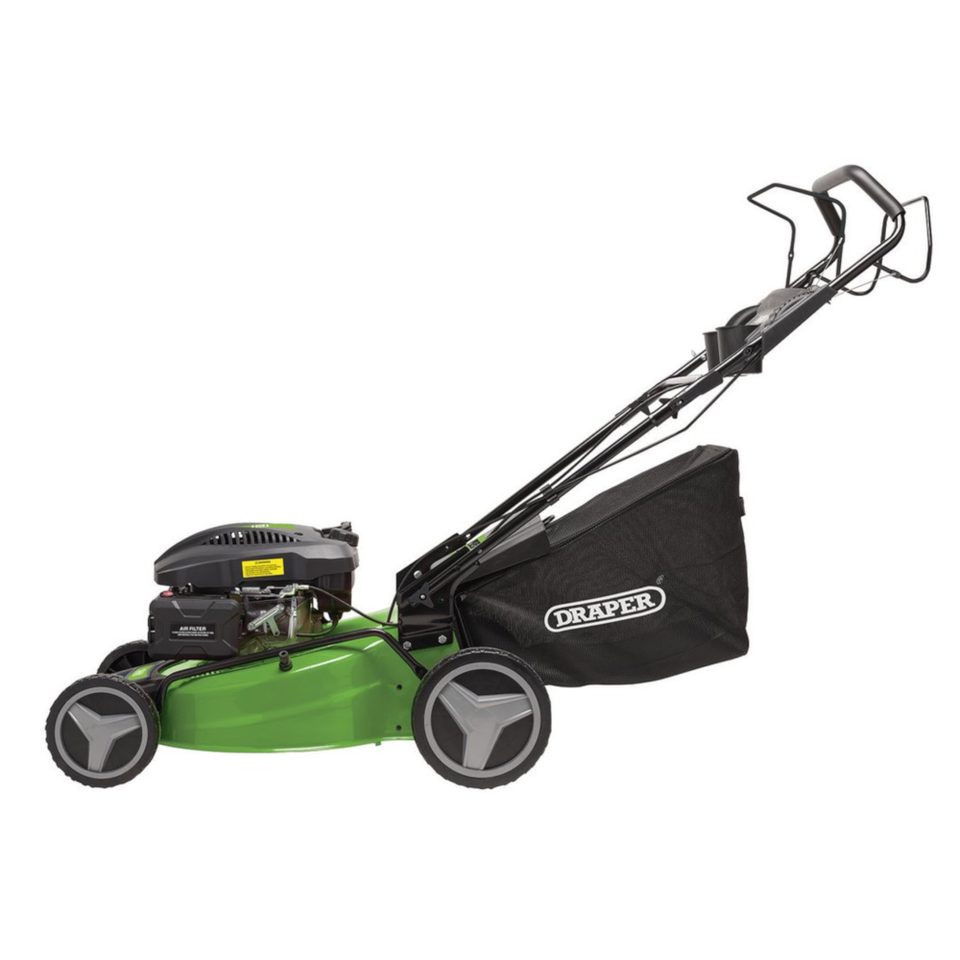 Draper 08673 Self-Propelled Petrol Lawn Mower Garden Cutter 510mm 173cc ...