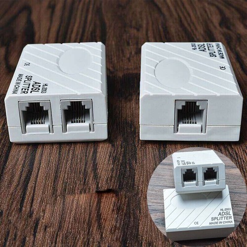 Telephone Modem Phone Line Splitter Line ADSL Broadband Filter | eBay