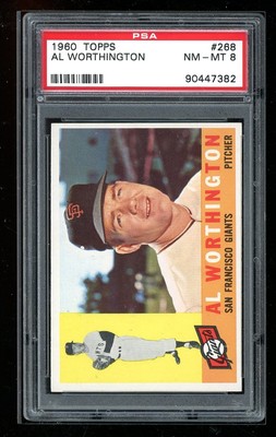 1960 Topps #268 Al Worthington PSA 8 | eBay