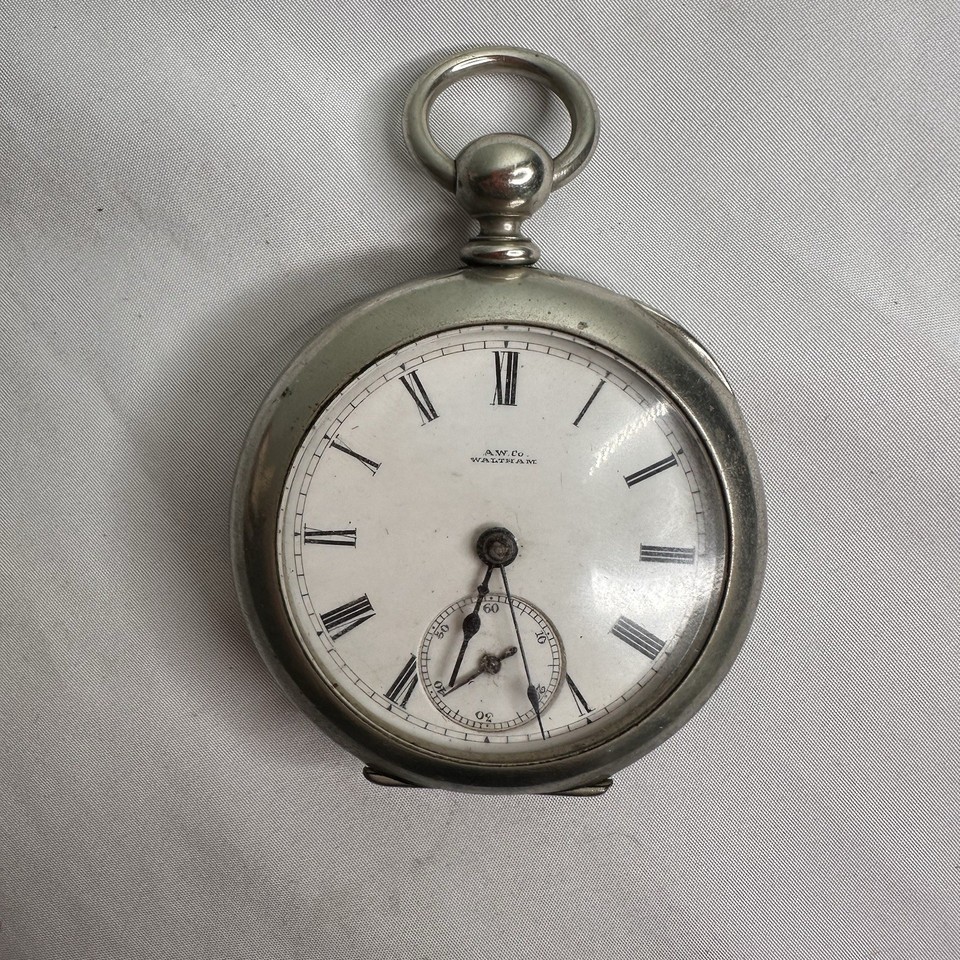 AWW Pocket Watch Waltham Massachusetts #1732417 | eBay