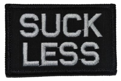 Suck Less - 2x3 Patch | eBay