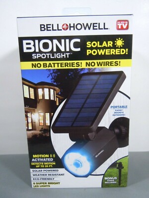 Bell & Howell Bionic Spotlight Solar Outdoor Lighting Solar Bionic ...