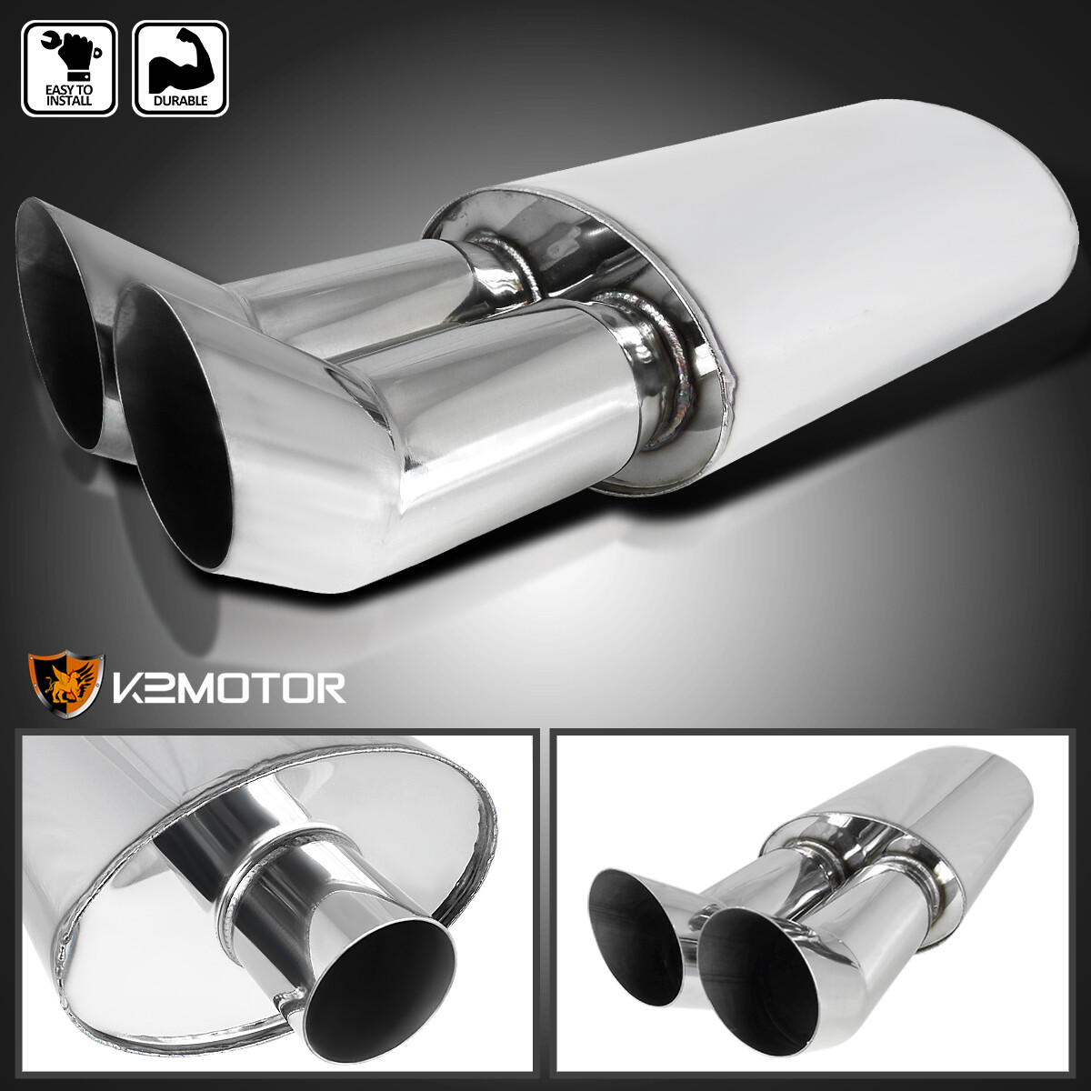 Universal Dual Tip Muffler