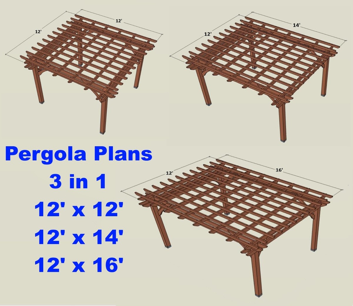12x12 Pergola Plans