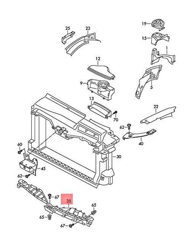 Genuine Support Element Front Center VW Scirocco 1K8805813 | eBay