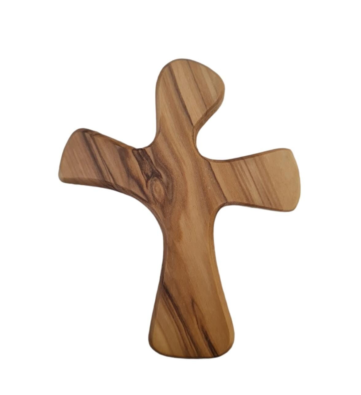 Hand held comfort cross for hand handmade in holy land Authentic olive ...