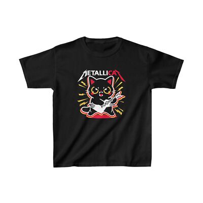 Metallicat Metallica Rock Funny Kids Heavy Cotton™ Tee | eBay