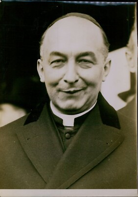 GA46 Original Underwood Photo CARDINAL GEORGE MUNDELEIN Chicago ...