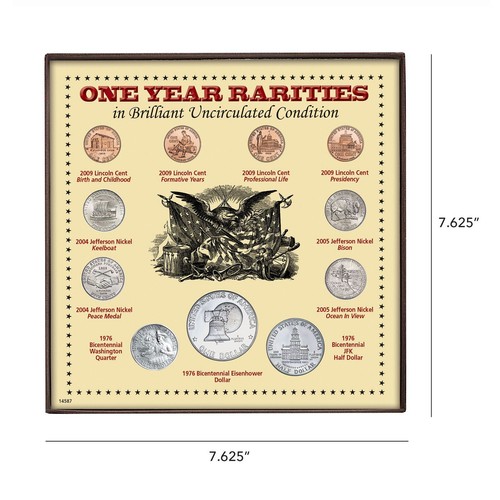 NEW American Coin Treasures One Year Rarities Eleven Coin Display Boxed ...