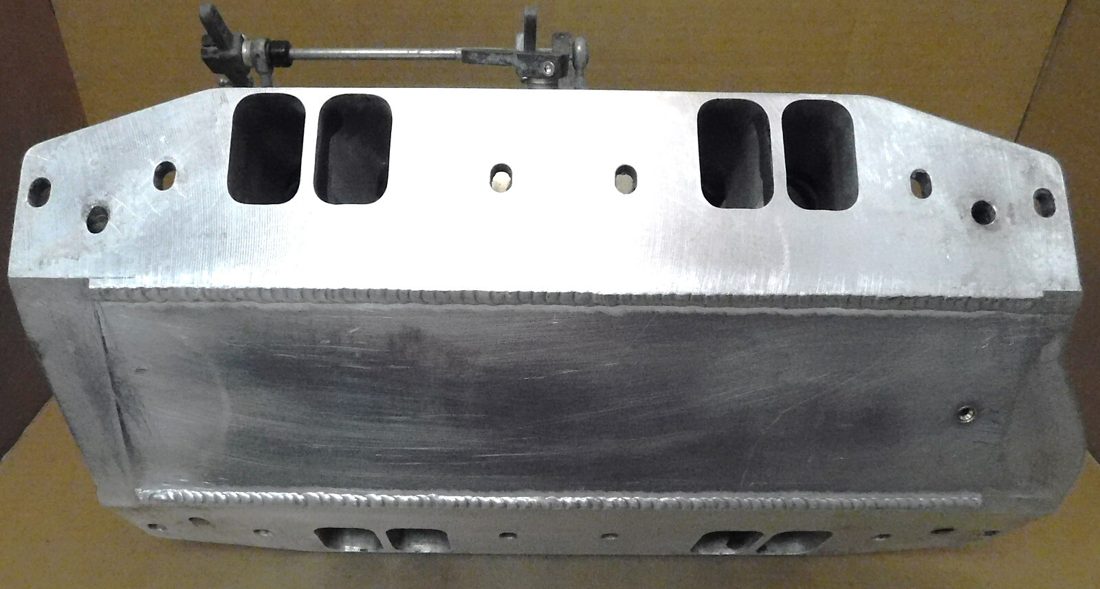 CFE Fabricated Tunnel Ram, SB Chevy W/!0* CFE Raised Runner GM Heads, 8 ...