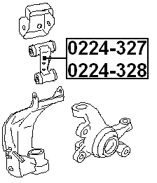 Left Upper Front Arm Febest 0224-328 Oem 54525-2F010 | eBay