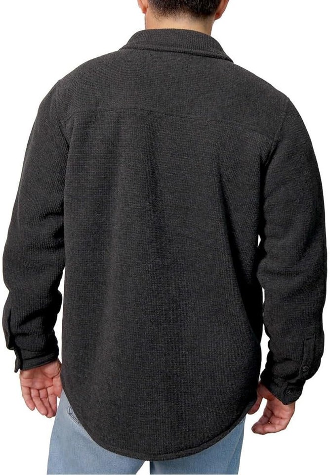 Freedom Foundry Men's Plaid Fleece Jackets Super Plush Sherpa Lined ...