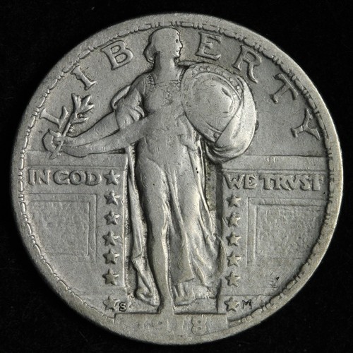 1918-S Standing Liberty Silver Quarter XF E269 OSEM | eBay
