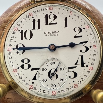 1940-1950’s Crosby Everbrite Swiss 17J Montgomery-Like RGP Pocket Watch ...