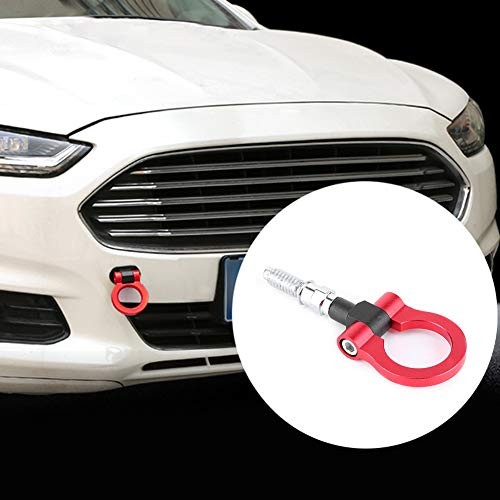 Tow Hook, Auto Trailer Ring Eye Towing Tow Hook Kit Red Aluminum Track ...