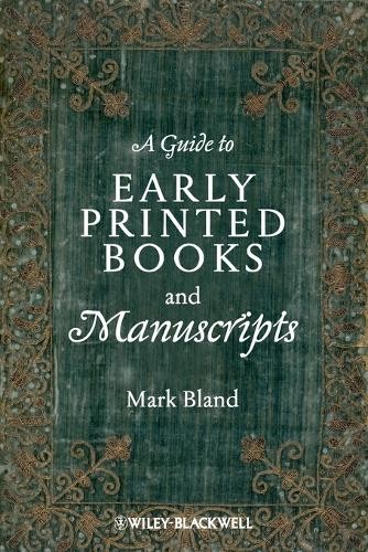 Mark Bland A Guide to Early Printed Books and Manuscript (Paperback) (UK IMPORT) | eBay