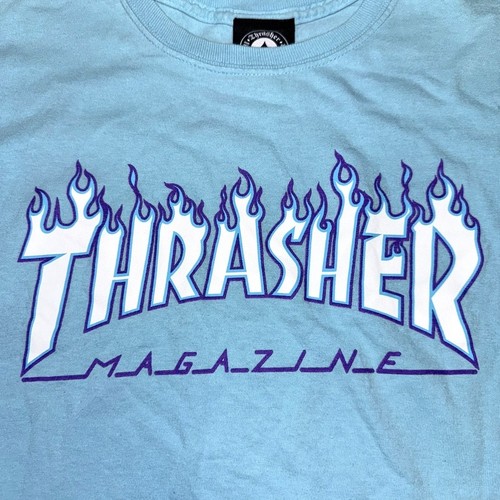 Thrasher Magazine Shirt Mens Medium Flame Skateboarding Tee Skater ...