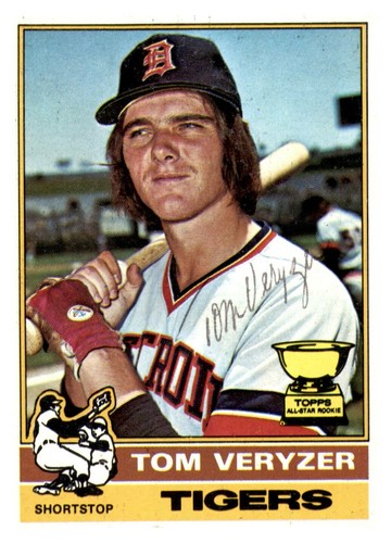 Tom Veryzer Signed 1976 Topps #432 Autographed Tigers 50593 | eBay