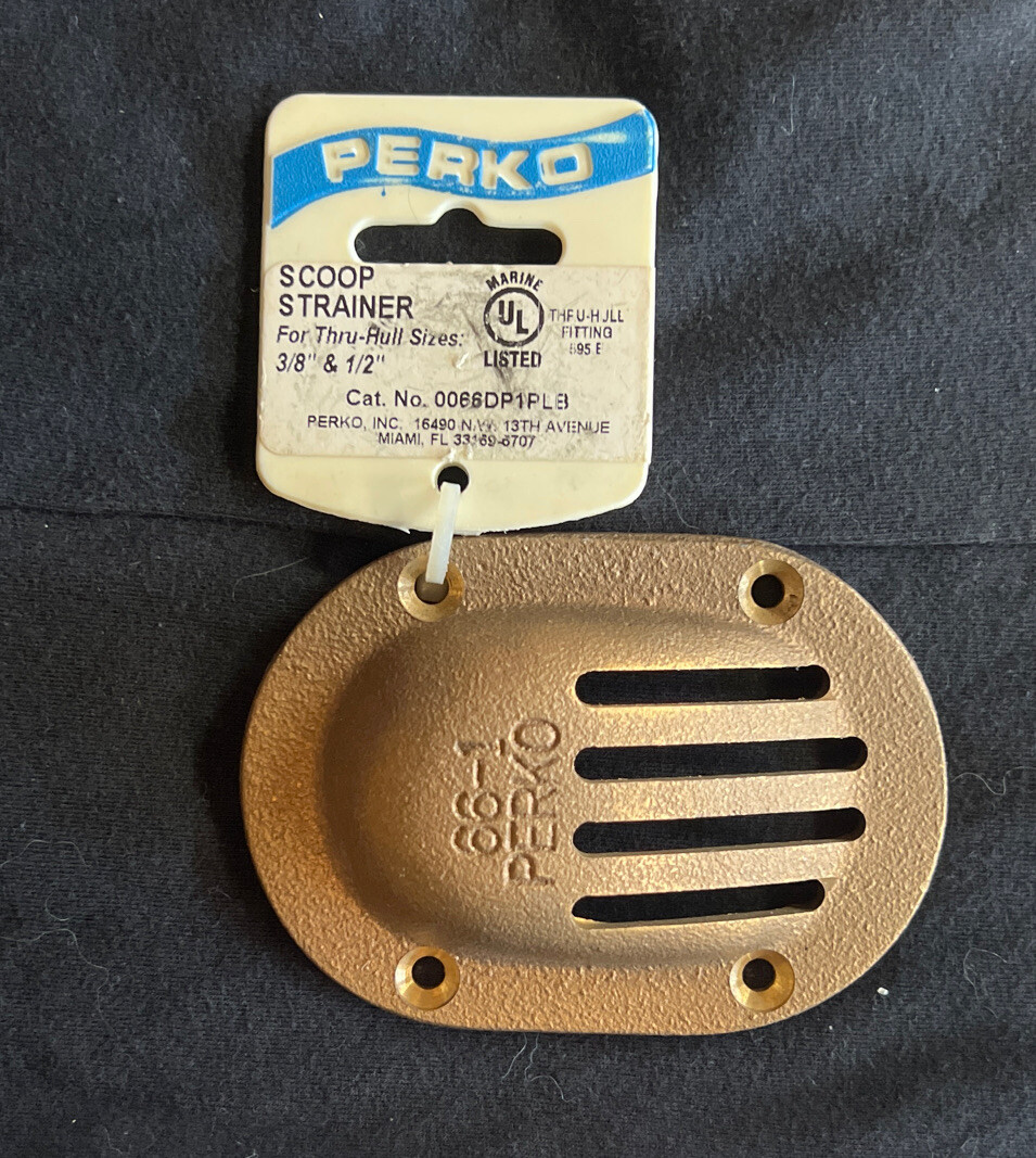 Perko 0066DP1PLB 3 1/2" X 2 1/2" Scoop Strainer Bronze Made in The USA ...