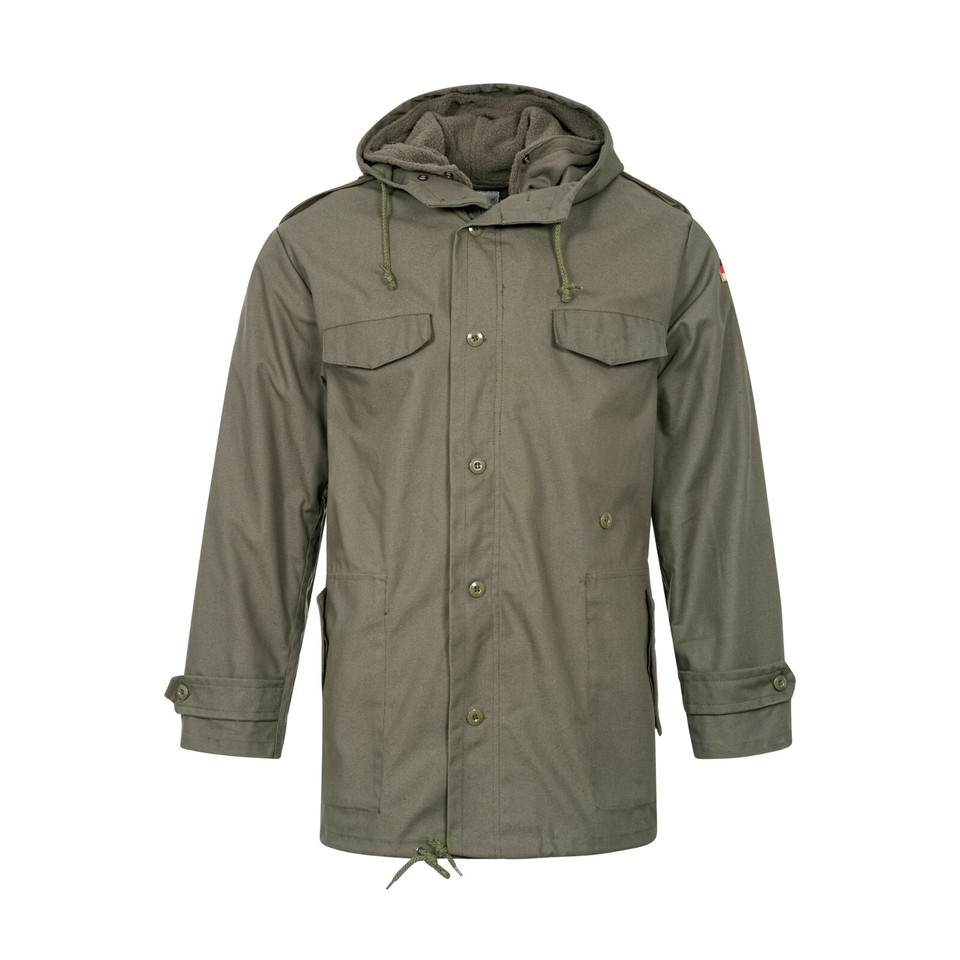 German Parka Army Military Style NATO Hooded Jacket Warm Lined Field ...