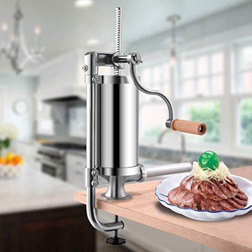 Jascherry 2.5 LB Sausage Filler Stuffer Home Made Machine - Stainless ...