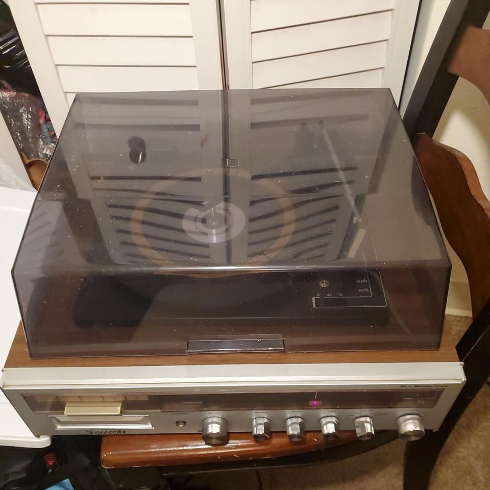 (A) Panasonic SE-3160 Record Player Turntable 8 Track Player am/fm ...