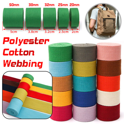 Polyester Cotton Webbing Tape Belting Fabric Strap 20-50mm Wide / 23 ...